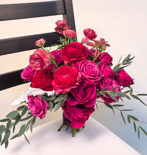 Viva Magenta Wedding Flower Bouquet - Video Tutorial